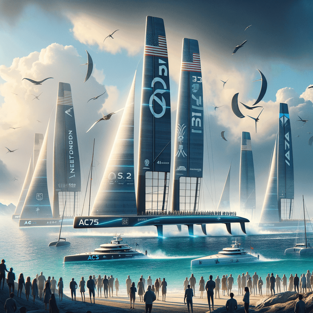 Sailing into the Future: The Revolutionary AC75 and AC40 Yachts of America's Cup 2024